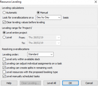 How to Level Resources in MS Project