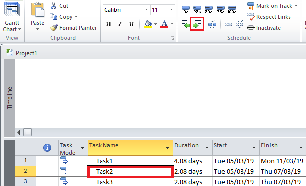How To Add A Milestone And A Summary Task In MS Project