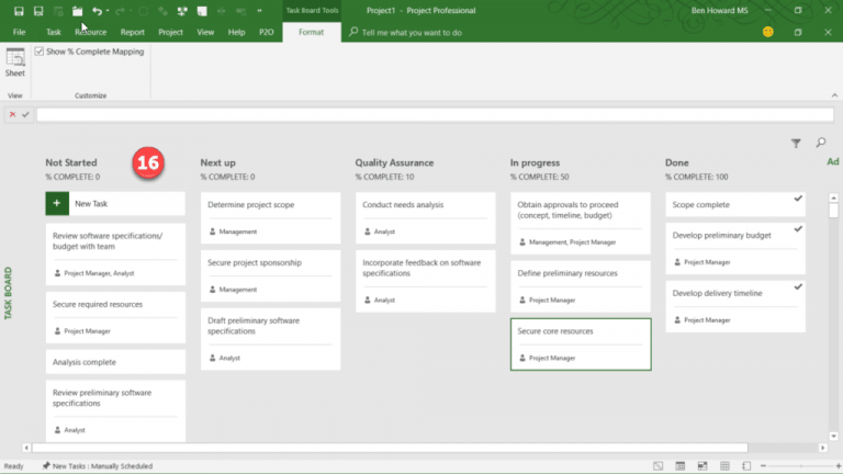 Microsoft Project Tutorial for Beginners