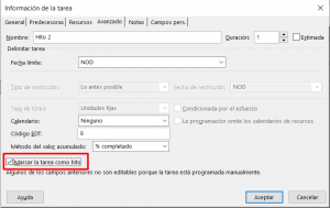 Tutorial MS Project para añadir hitos y tareas