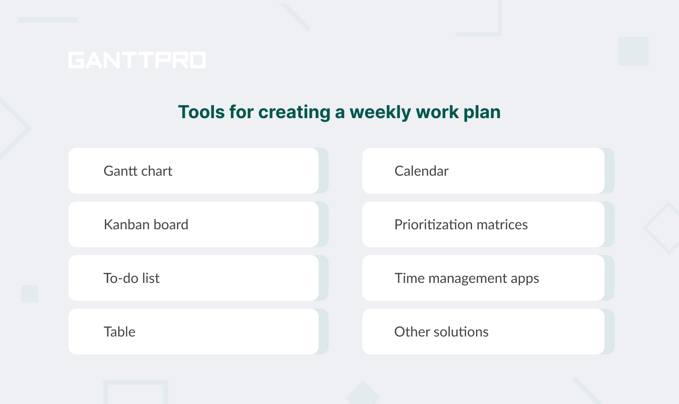 12 Ideas to Boost Your Weekly Work Plan