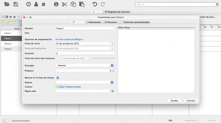 GanttProject: características, ventajas y desventajas