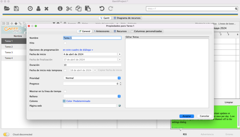 GanttProject: características, ventajas y desventajas [2024]