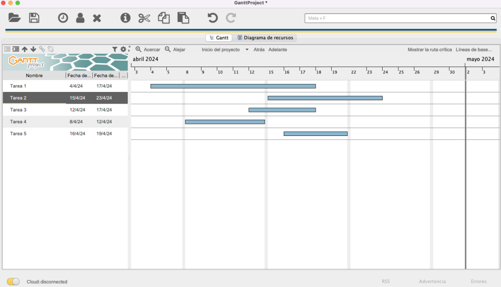 GanttProject: características, ventajas y desventajas [2024]