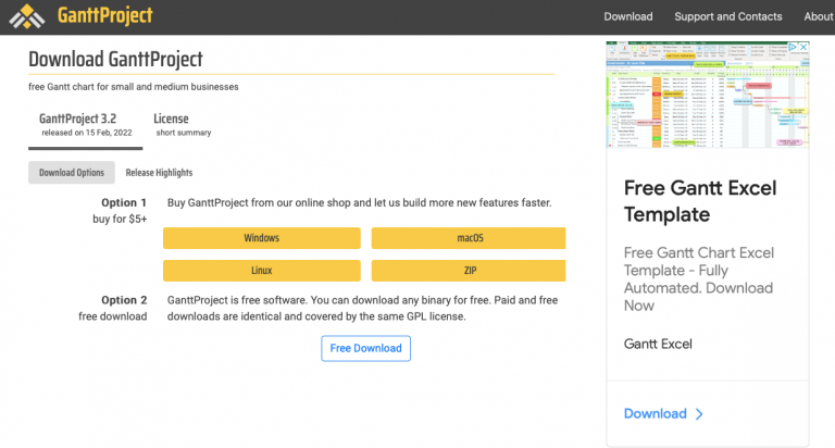 GanttProject: características, ventajas y desventajas