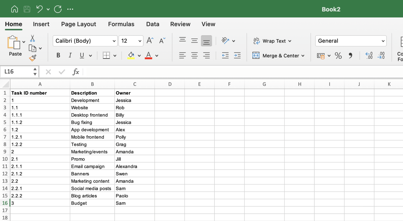 How to Make a WBS in Excel Like a Pro