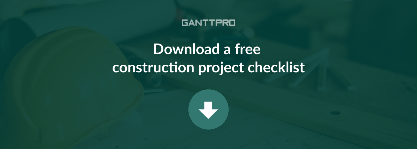 Key Stages of Construction Project Checklist