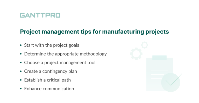 Manufacturing Project Management