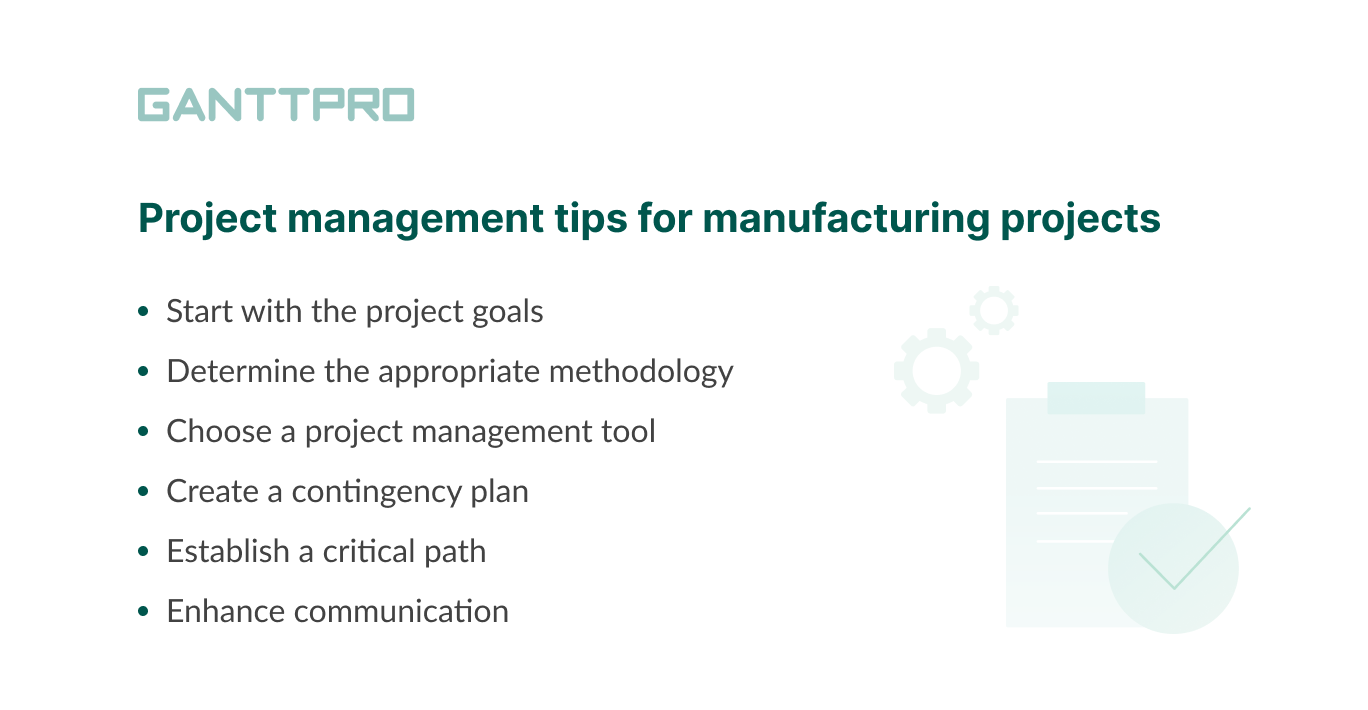 Manufacturing Project Management