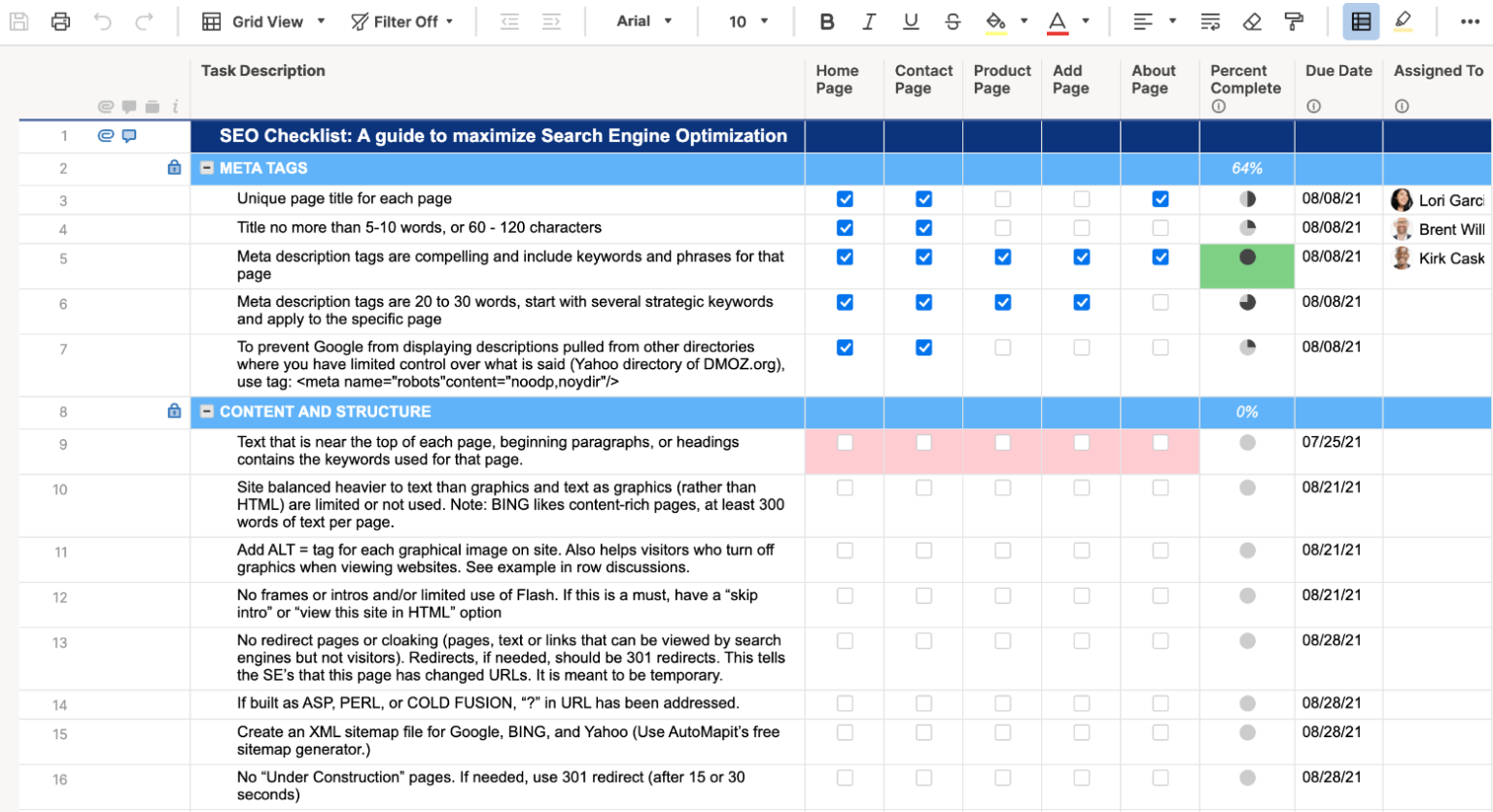 SEO Project Management Software
