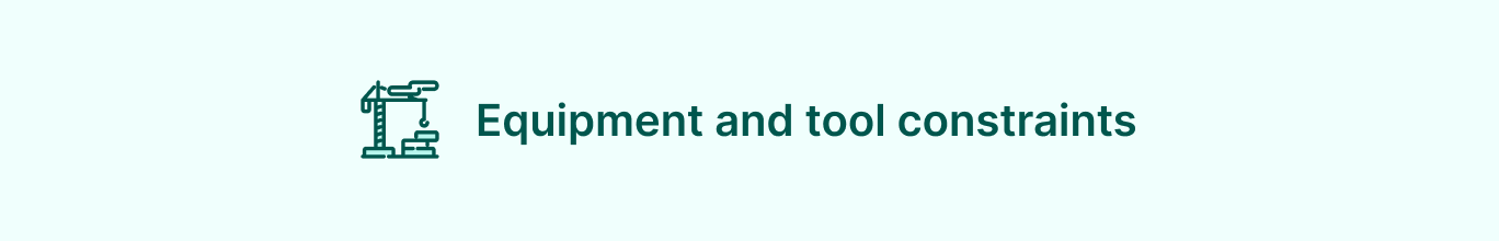 Common Resource Constraints Common Resource Constraints