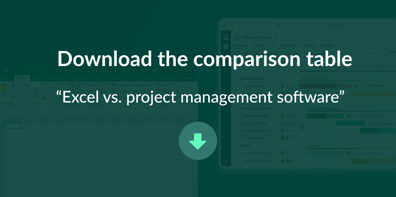 Choosing Project Management Software or Excel