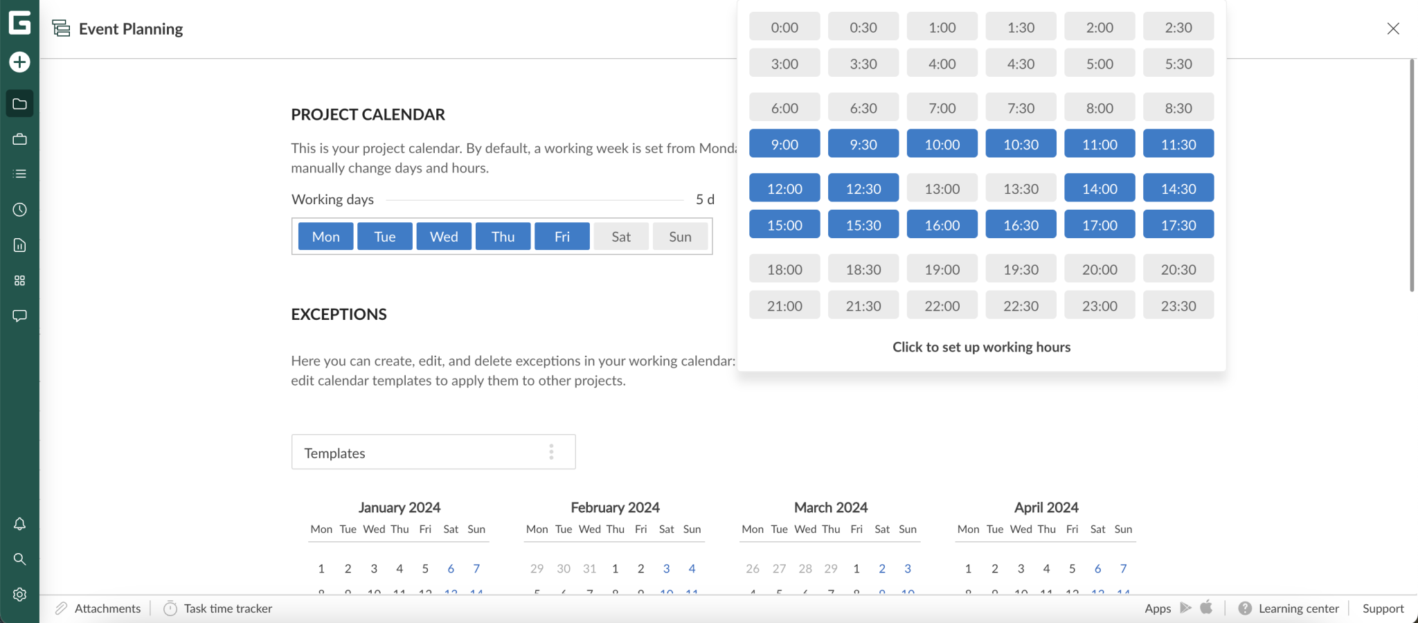 ganttpro-july-2024-release-time-intervals-in-calendars
