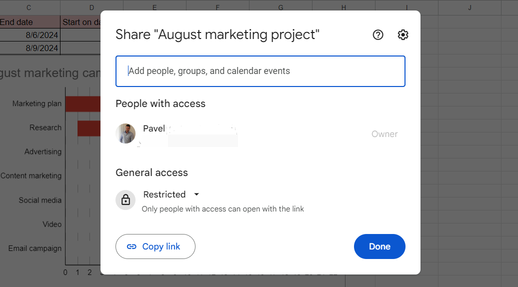 How to Make a Gantt Chart in Google Sheets