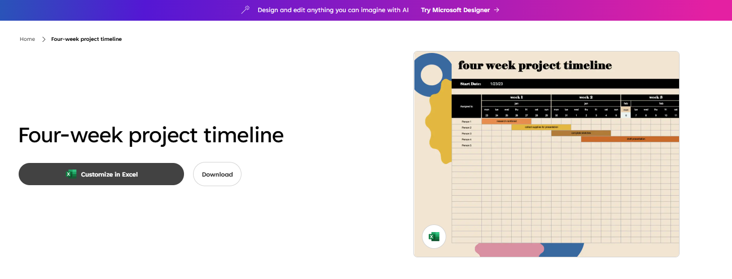 Guide on How to Create a Project Timeline in Excel
