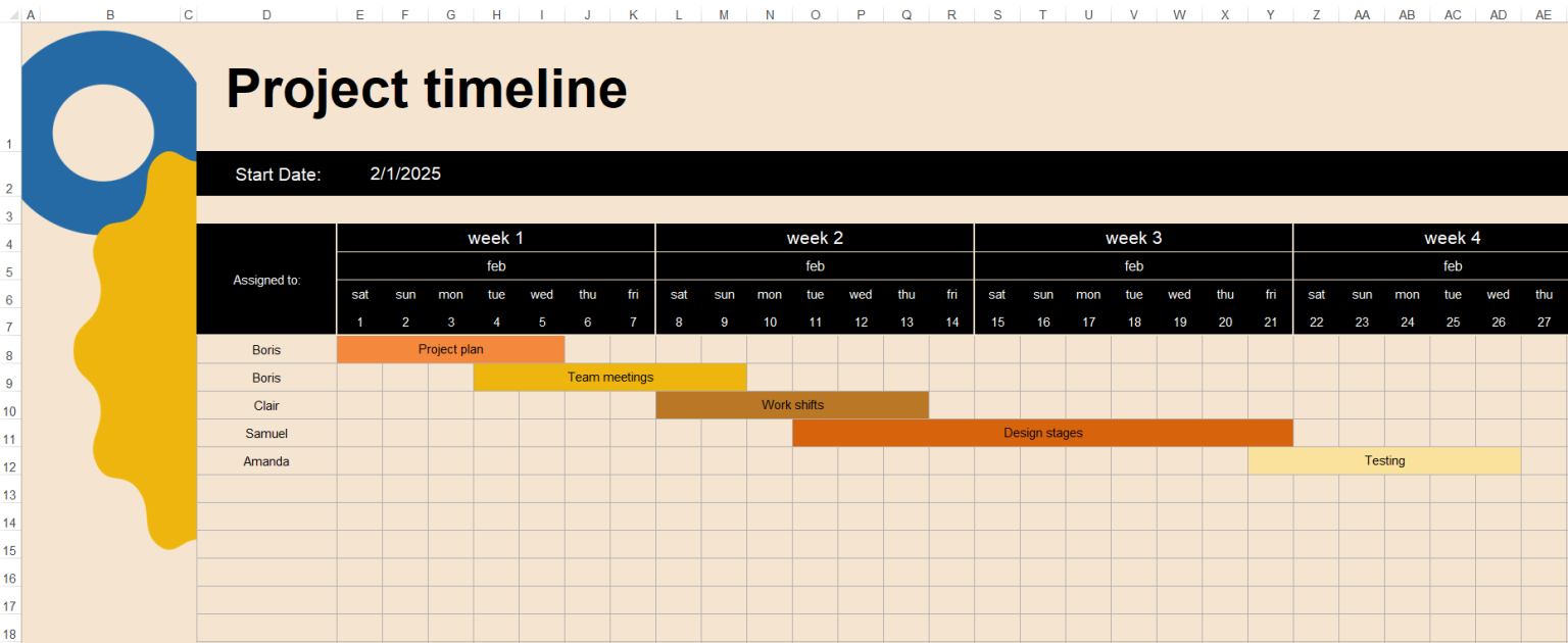 Guide on How to Create a Project Timeline in Excel
